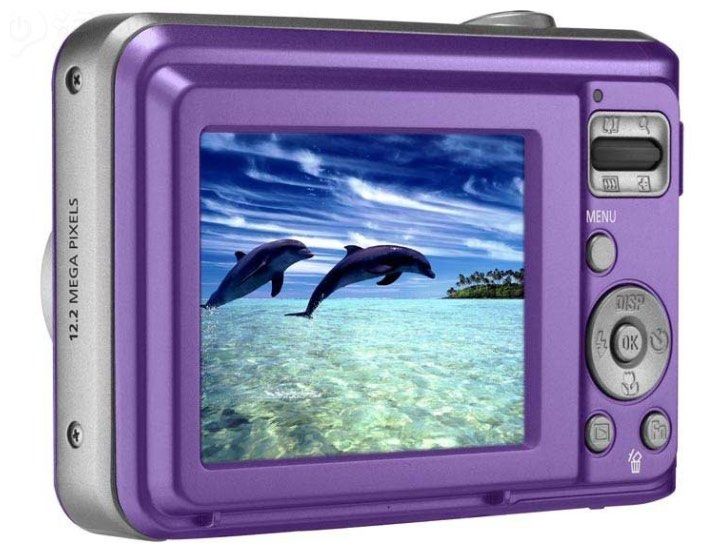 rare purple samsung es25 digital camera, Photography, Cameras on Carousell