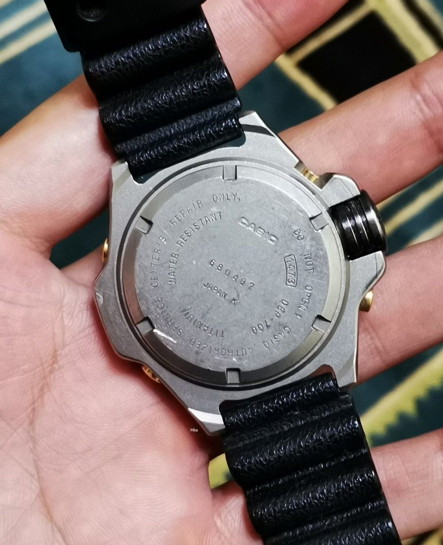 Rare Vintage Casio Diver Dep700 Titanium 200m, Men's Fashion, Watches ...
