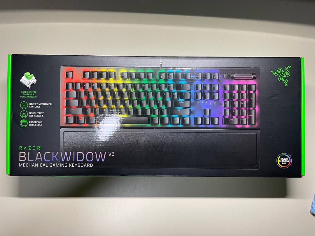 Razer Black Widow V3 mechanical gaming keyboard, Computers & Tech ...