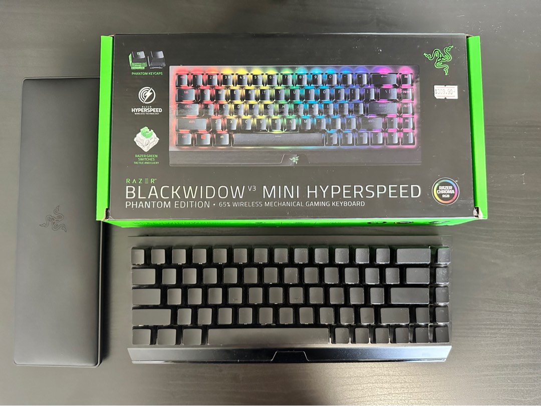 Razer Blackwidow V3 Mini Hyperspeed - Phantom Keycaps, Computers & Tech ...