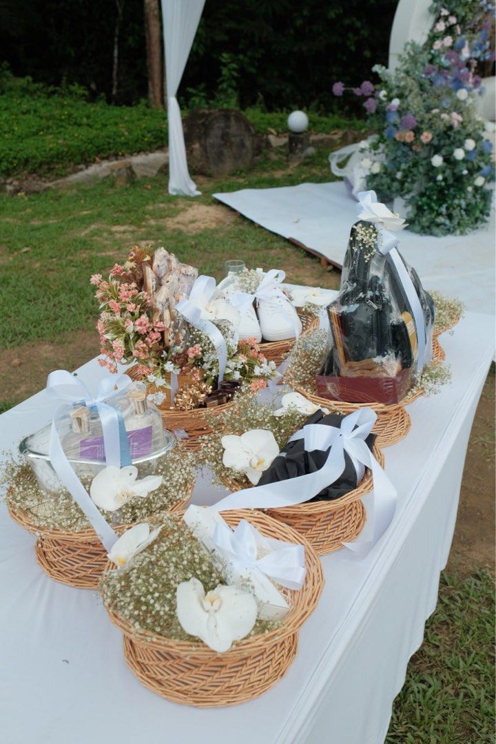 [Rental Only] Dulang Hantaran Rotan Rattan Tray Wedding Dowry, Hobbies ...