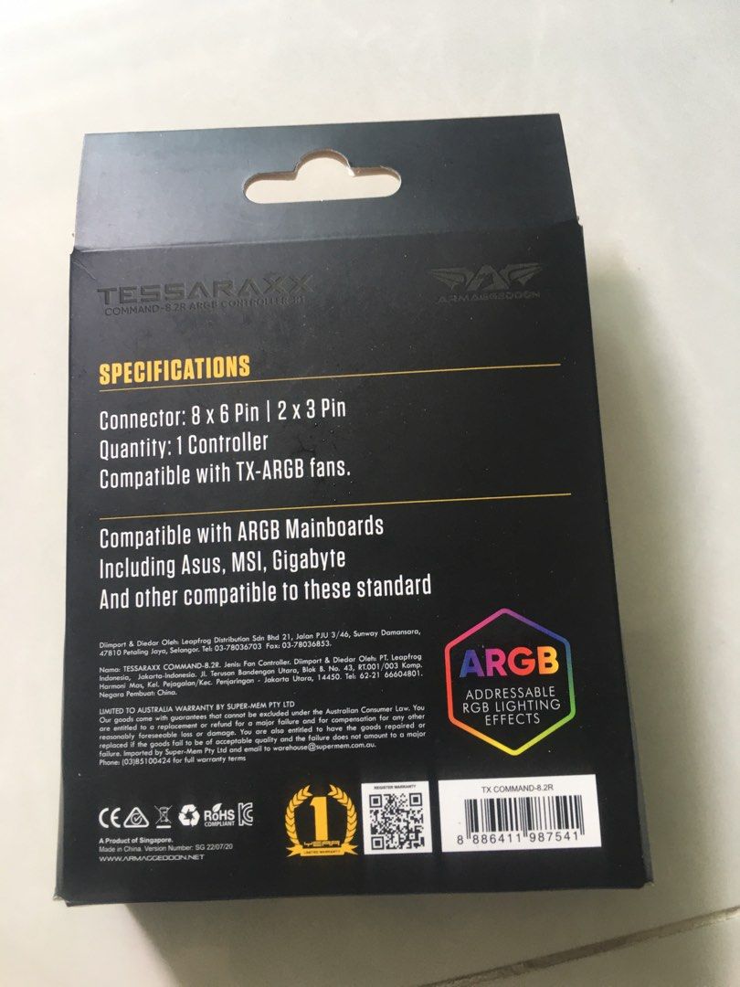 RGB ARGB 3 4 pins 6pin port fans, Computers & Tech, Parts & Accessories ...