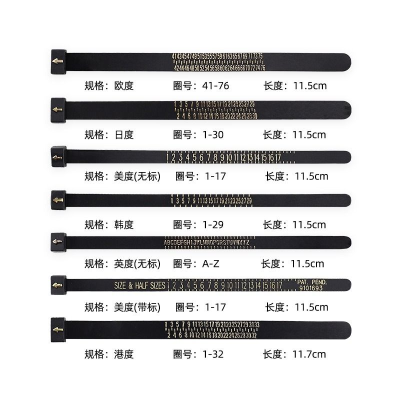Ring Ruler Measurer Finger Coil Ring Sizing Tool JapanSize Korea Size ...