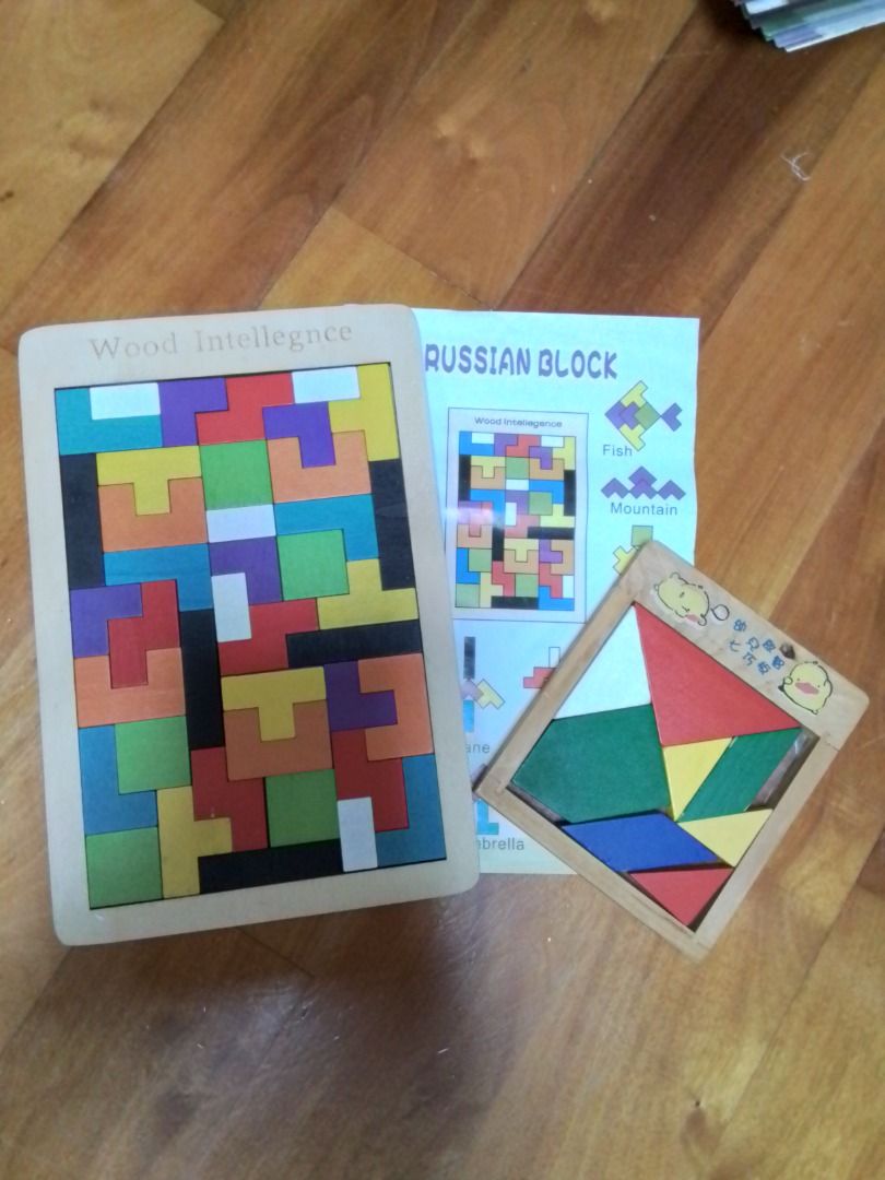 Russian Block & Tangram, 興趣及遊戲, 玩具 & 遊戲類 - Carousell