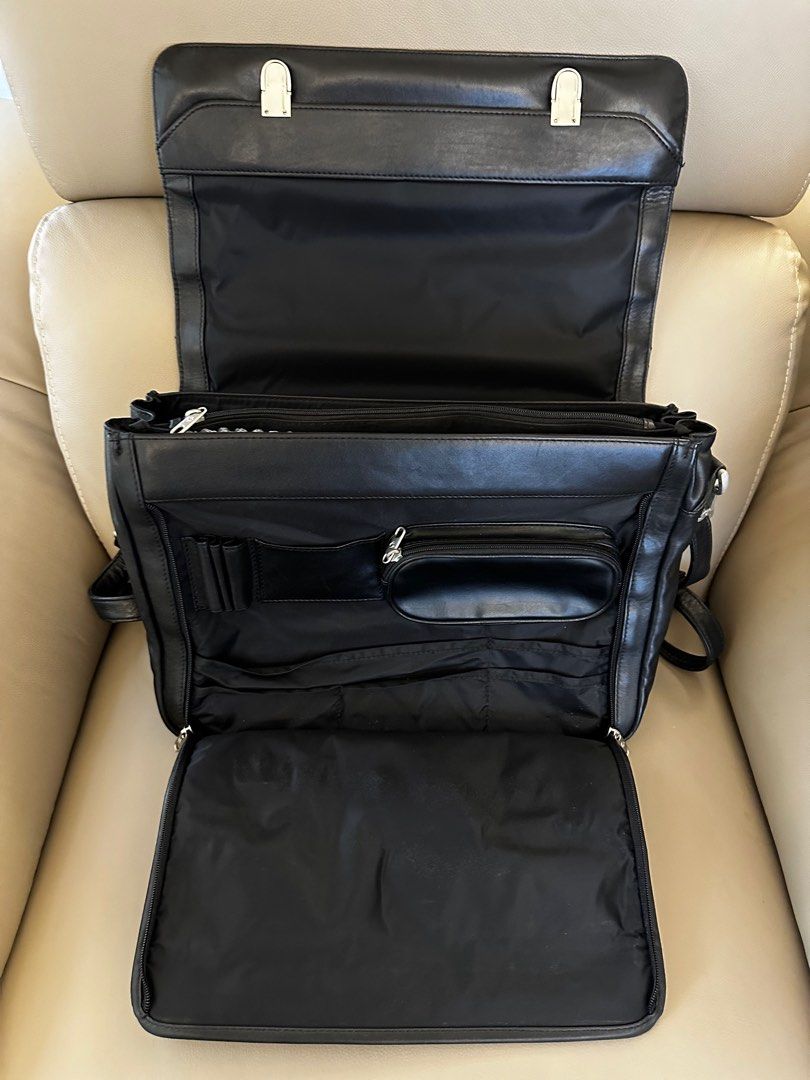 Samsonite leather briefcase/laptop bag, Men's Fashion, Bags, Briefcases ...