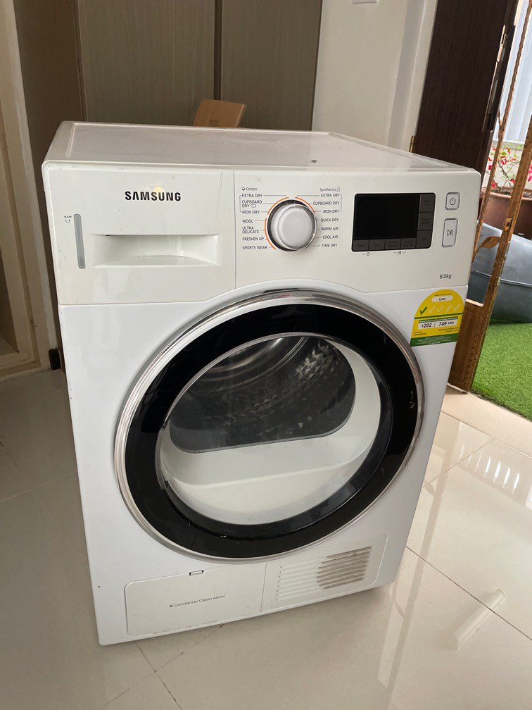 Samsung condenser clothes dryer 8kg, TV & Home Appliances, Washing ...