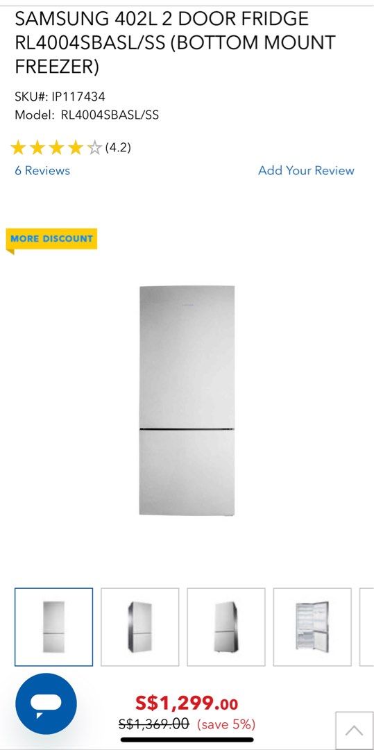 Samsung Fridge 400L from Courts - with Freezer, TV & Home Appliances ...