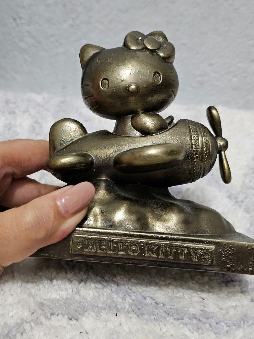 Sanrio Hello Kitty Pilot Bronze Figure on Carousell