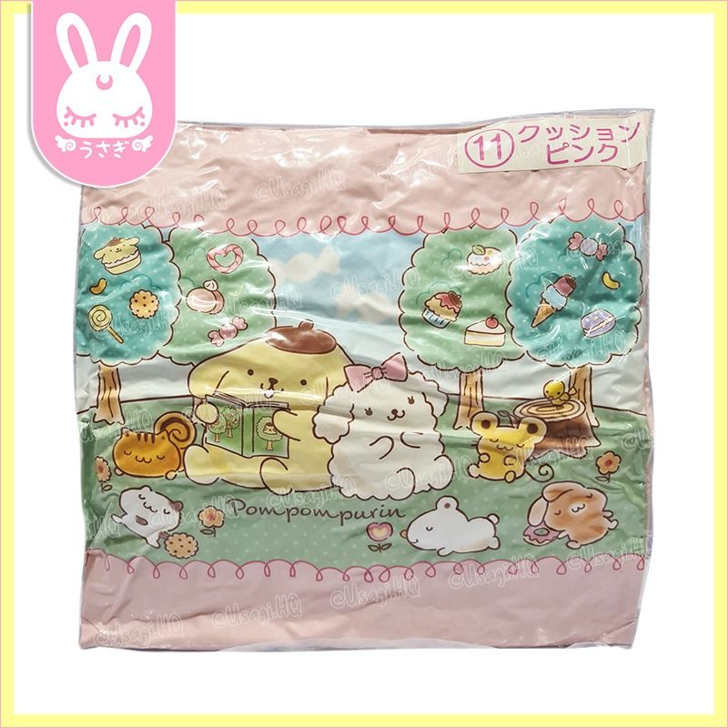 Sanrio Pompompurin Sweets Series Square Cushion Pillow - Pink, Hobbies ...