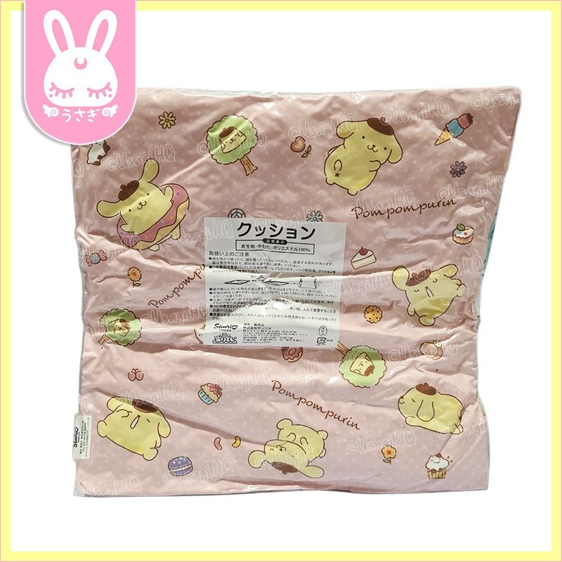 Sanrio Pompompurin Sweets Series Square Cushion Pillow - Pink, Hobbies ...
