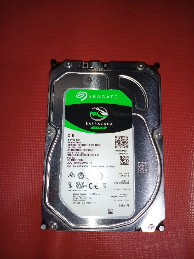 Seagate Barracuda 2TB HDD on Carousell