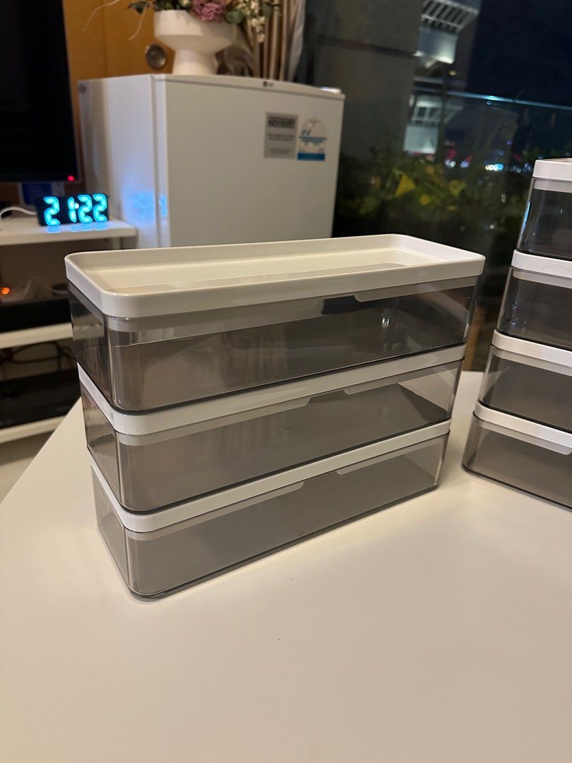 Set of Ikea BROGRUND Stackable Plastic Containers (11 containers ...