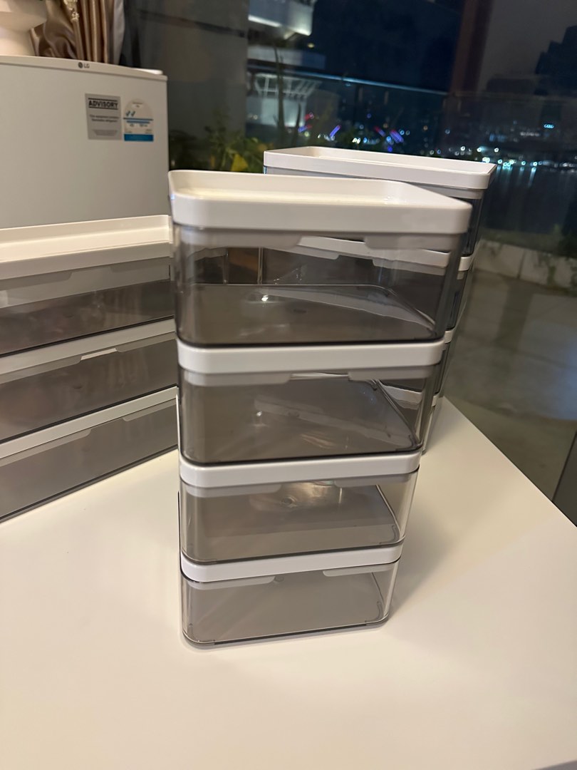 Set of Ikea BROGRUND Stackable Plastic Containers (11 containers ...