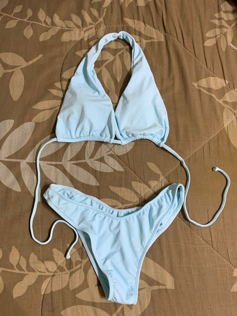 Sew local Powder Blue Bikini Set on Carousell