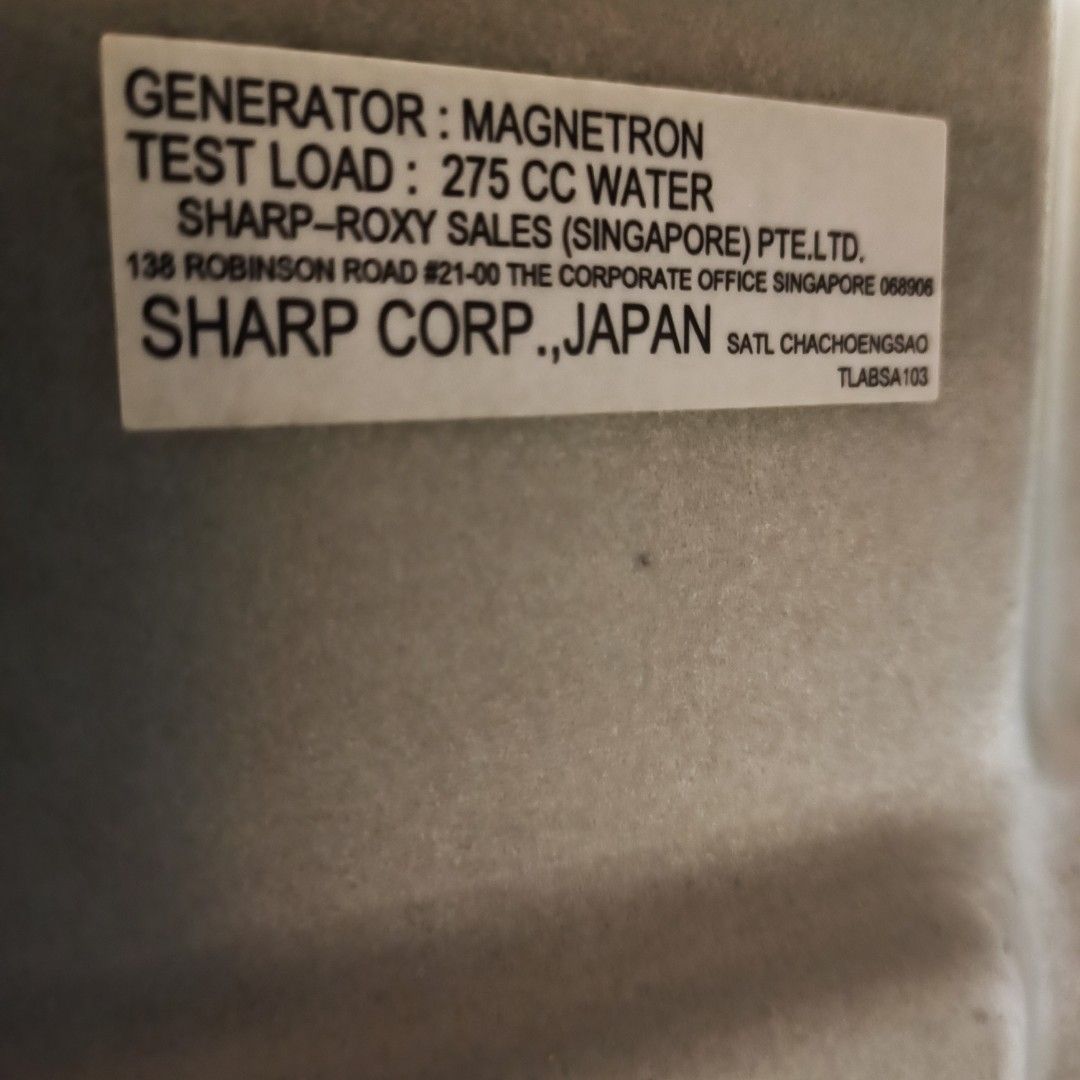 SHARP STEAMWAVE steam oven, Used, TV & Home Appliances, Kitchen ...