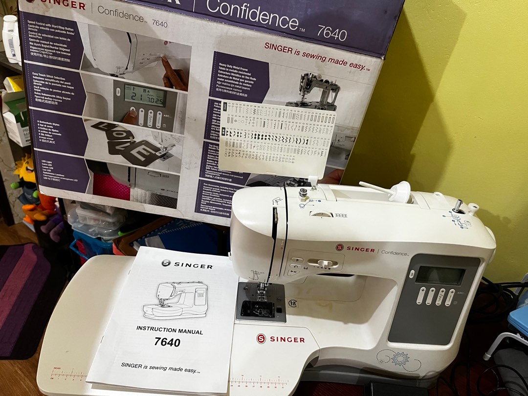 Rush! Singer Sewing Machine Confidence 7640, TV & Home Appliances ...