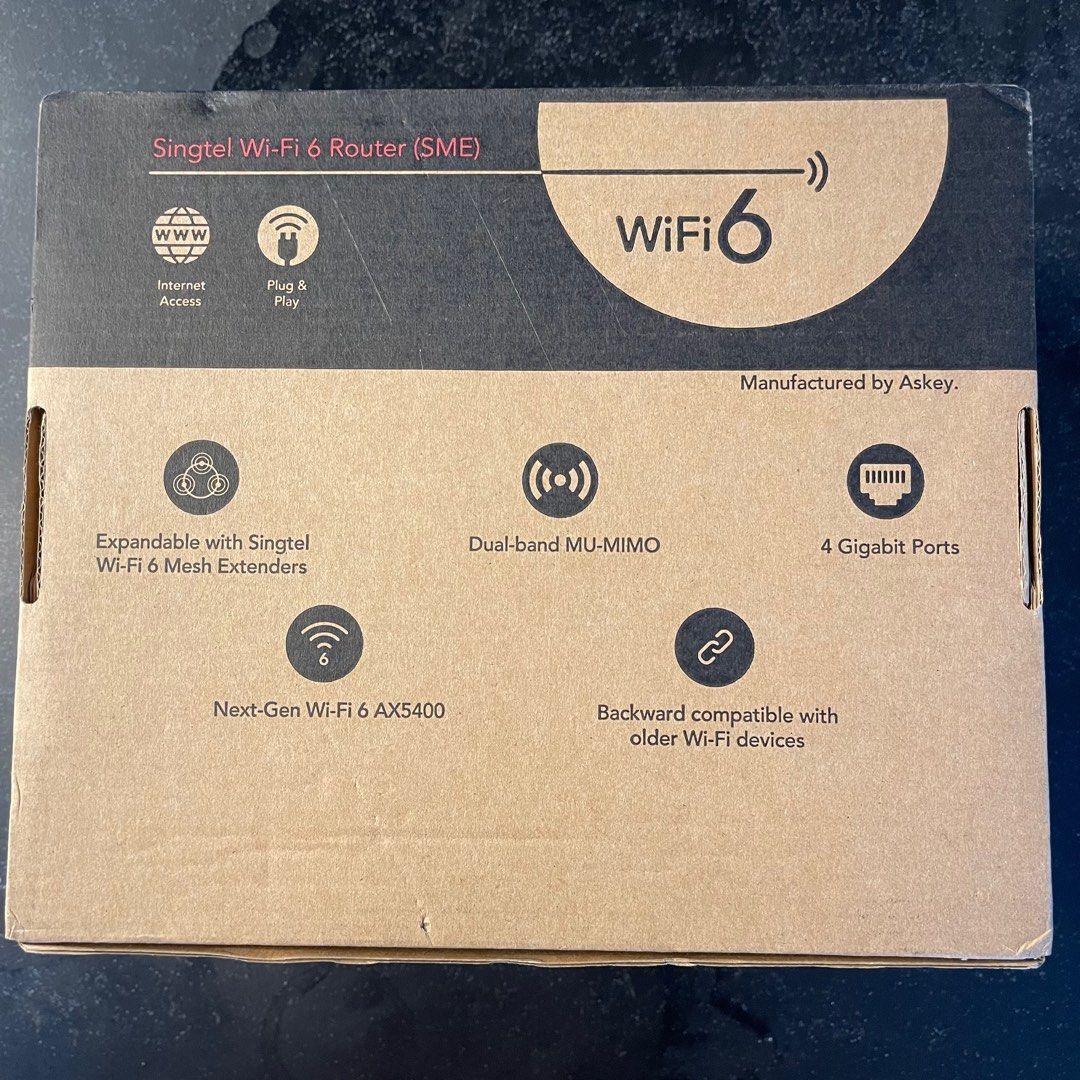 Singtel SME Wifi 6 RT5703W-D171, Computers & Tech, Office & Business Technology on Carousell