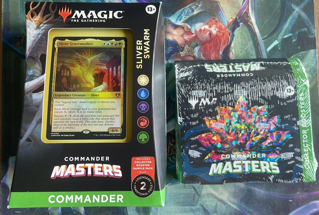 Sliver Swarm precon and Commander Masters Collector Booster box ...