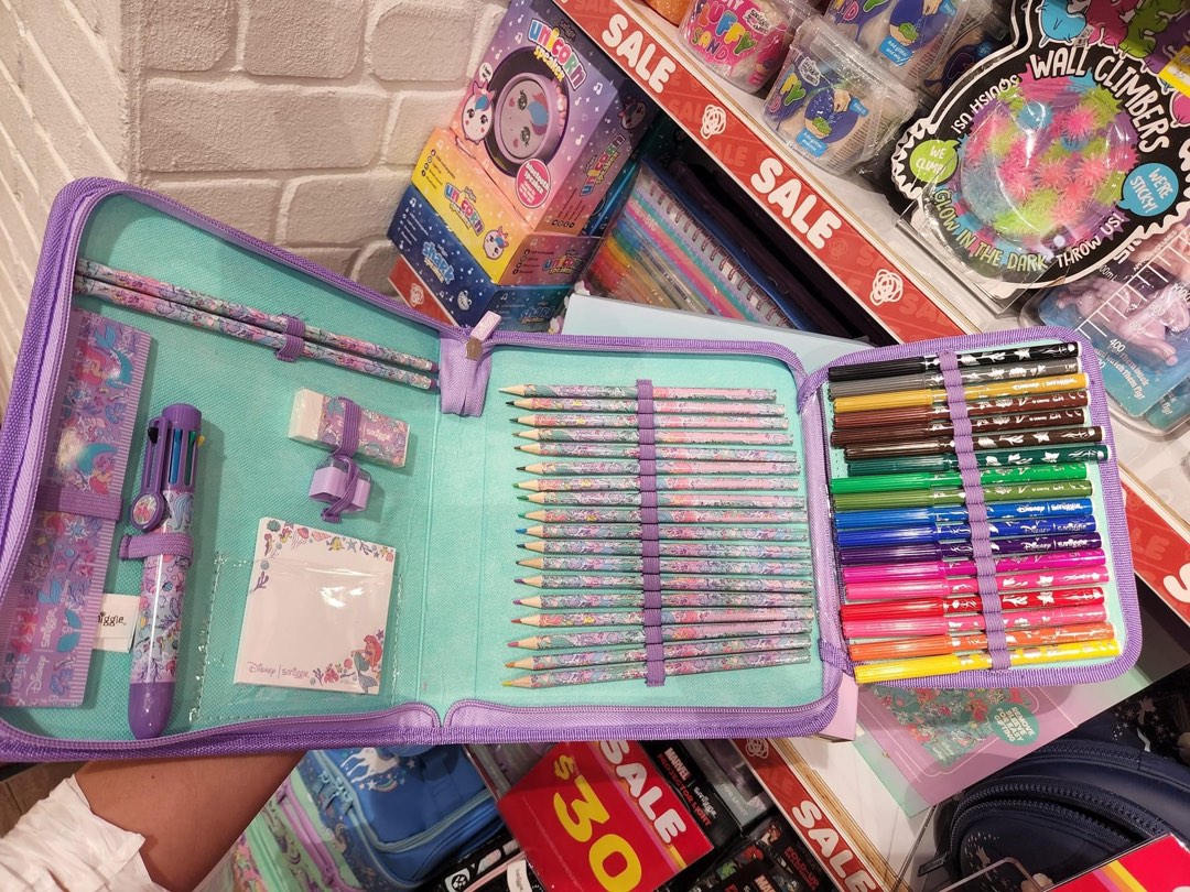 Smiggle Disney Ariel Stationery Set On Carousell