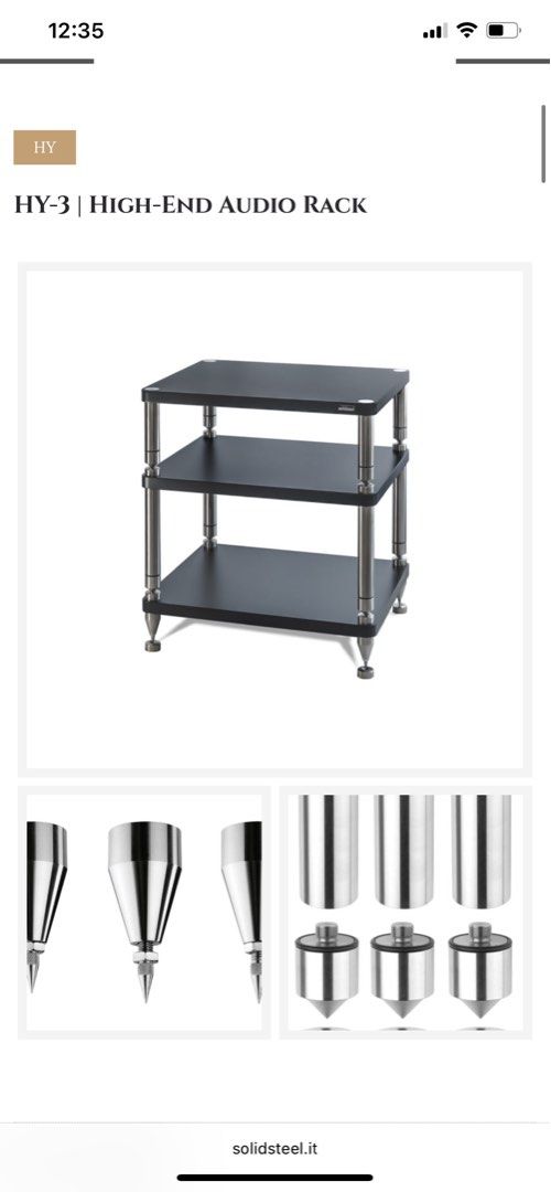 solid steel hy 3 hifi rack, Audio, Soundbars, Speakers & Amplifiers on ...