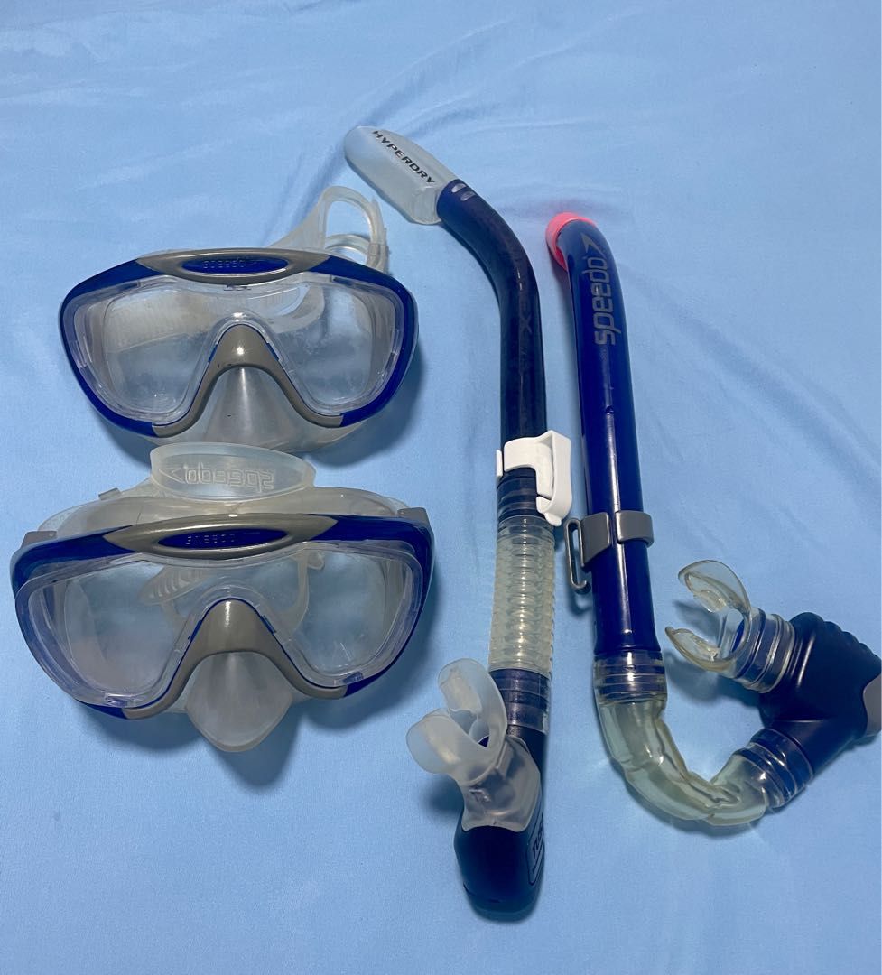 Speedo Unisex Adult Glide Mask and Snorkel Set, Sports Equipment ...