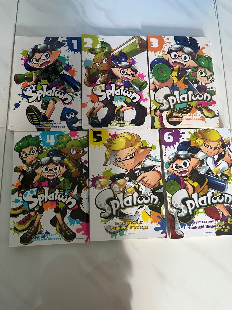 Splatoon Manga Volume 1 - 6, Hobbies & Toys, Books & Magazines, Comics ...