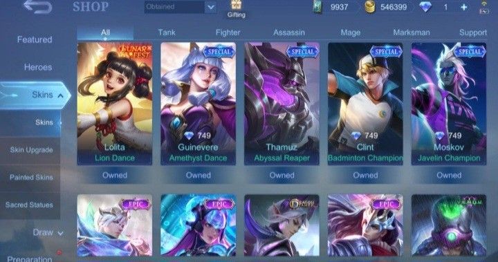 Stacked Mlbb Account !, Video Gaming, Gaming Accessories, In-Game ...