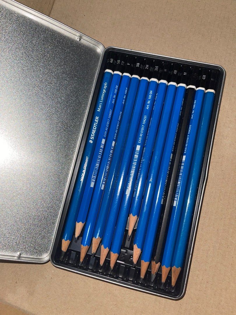 Staedtler 12 Pencil Set with Case on Carousell