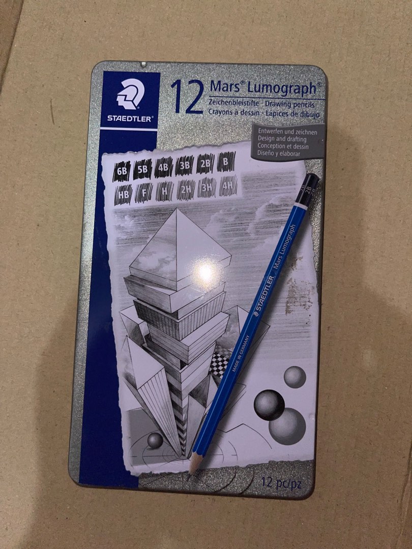 Staedtler 12 Pencil Set with Case on Carousell