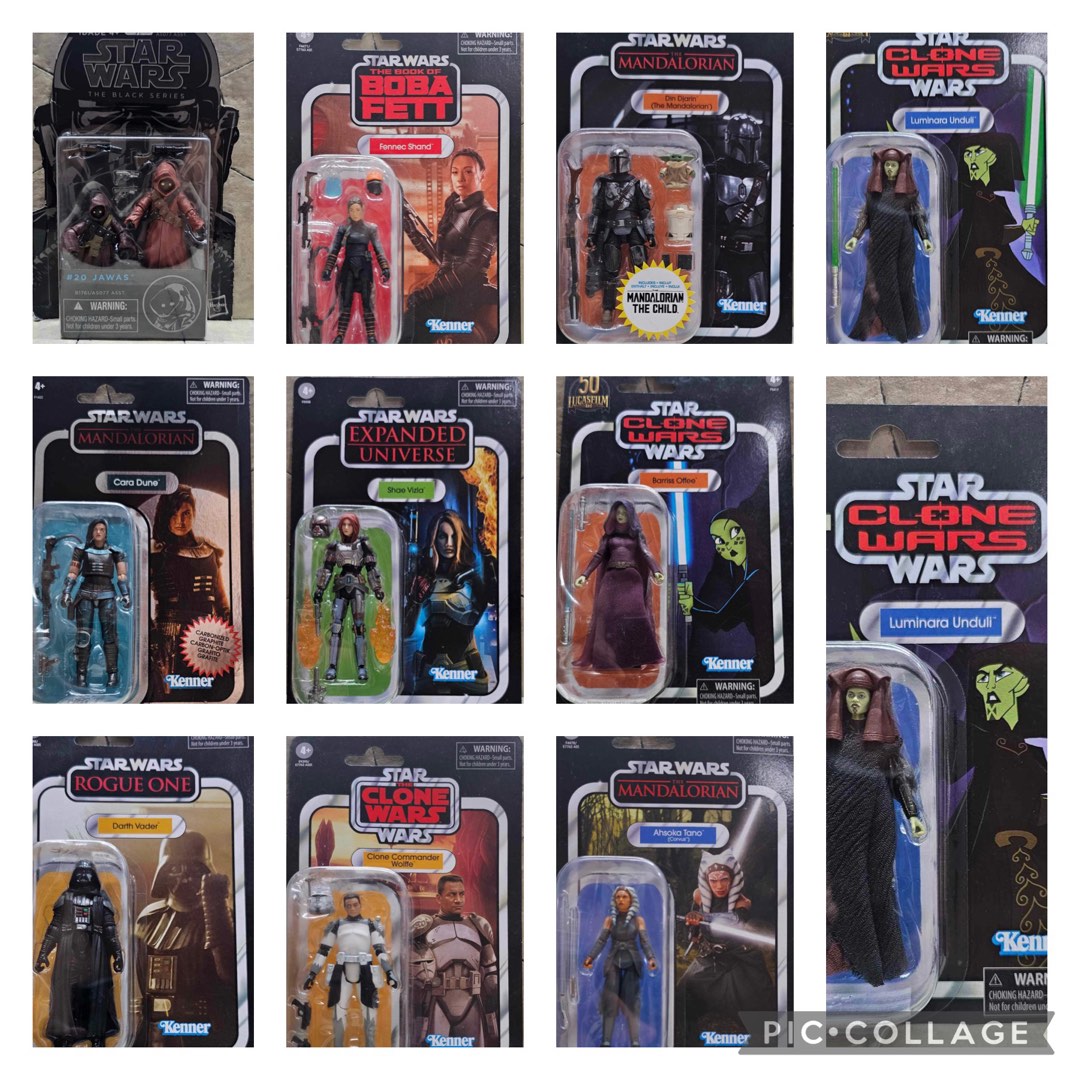 Star Wars Action Figures TVC Expanded Universe Mandalorian Clone Wars ...