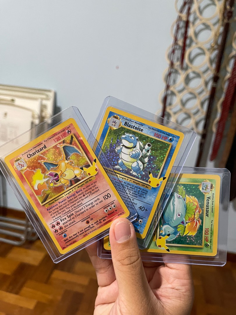 Starter Trio Charizard Blastoise Venusaur 25th Celebrations, Hobbies & Toys, Toys & Games on ...