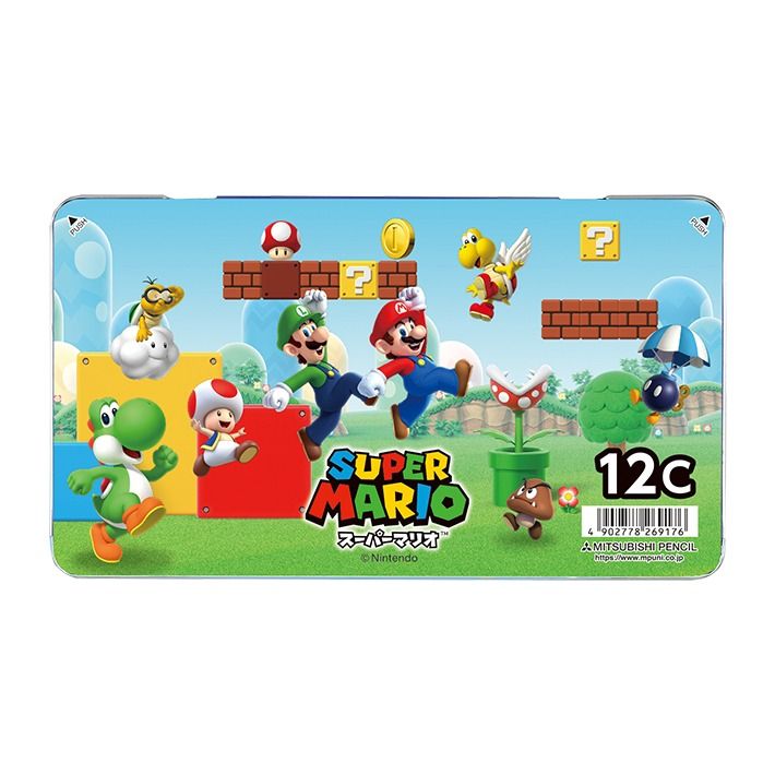 Super Mario Color Pencils 12 Colours, Hobbies & Toys, Stationery ...