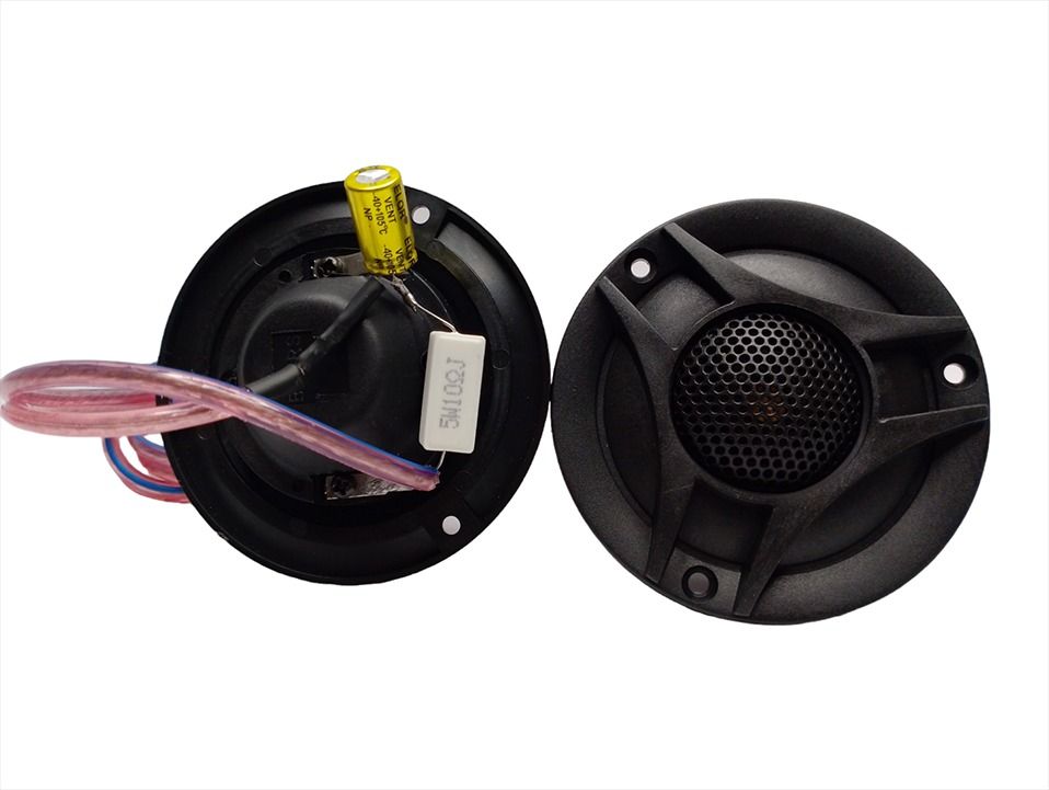 SUPER PIEZO TWEETER PT-307 w/COIL BOOSTER 4-8Ω w/ 2.2uF CAPACITOR ...