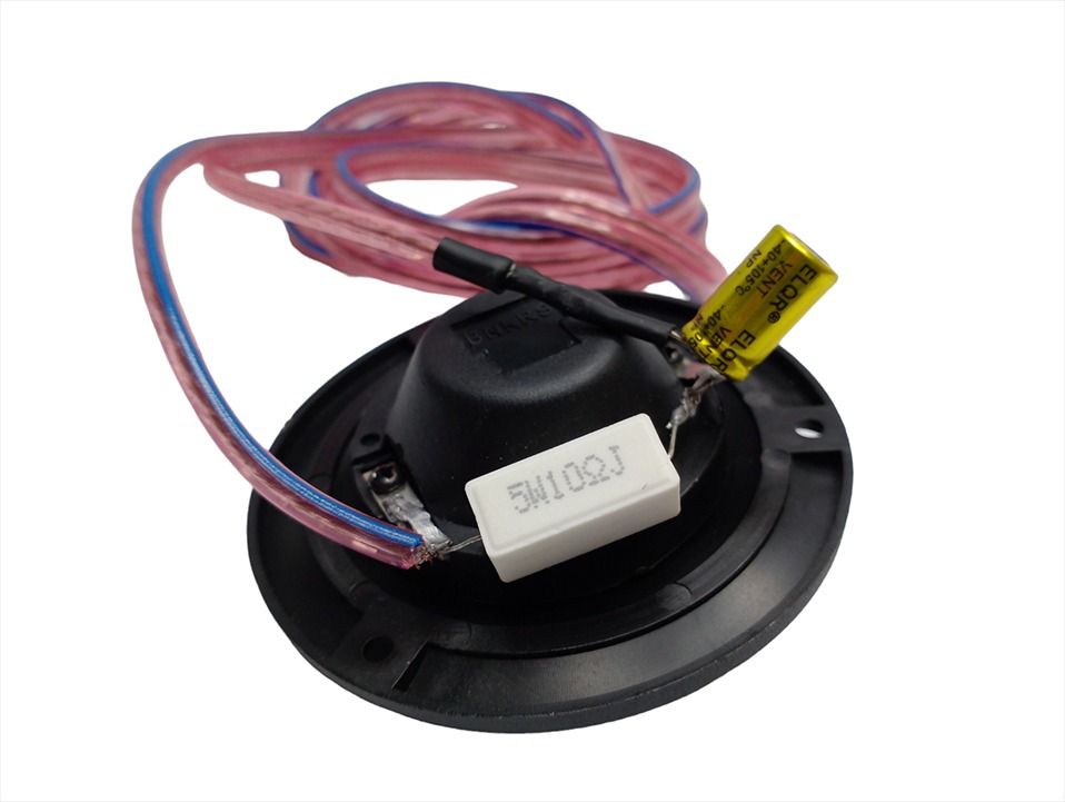 SUPER PIEZO TWEETER PT-307 w/COIL BOOSTER 4-8Ω w/ 2.2uF CAPACITOR ...