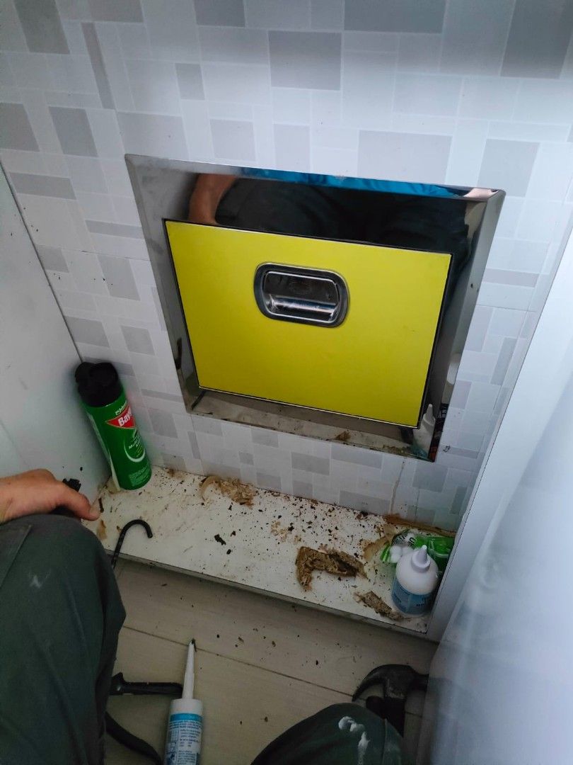 SUPPLY AND INSTALLED NEW STAINLESS STEEL DUSTBIN FOR RESIDENTIAL, Home ...