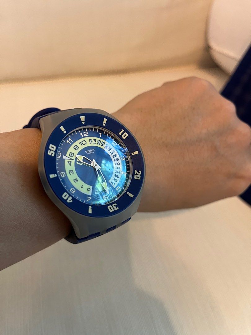 Swatch diver Superluminova 200m, Men's Fashion, Watches & Accessories ...