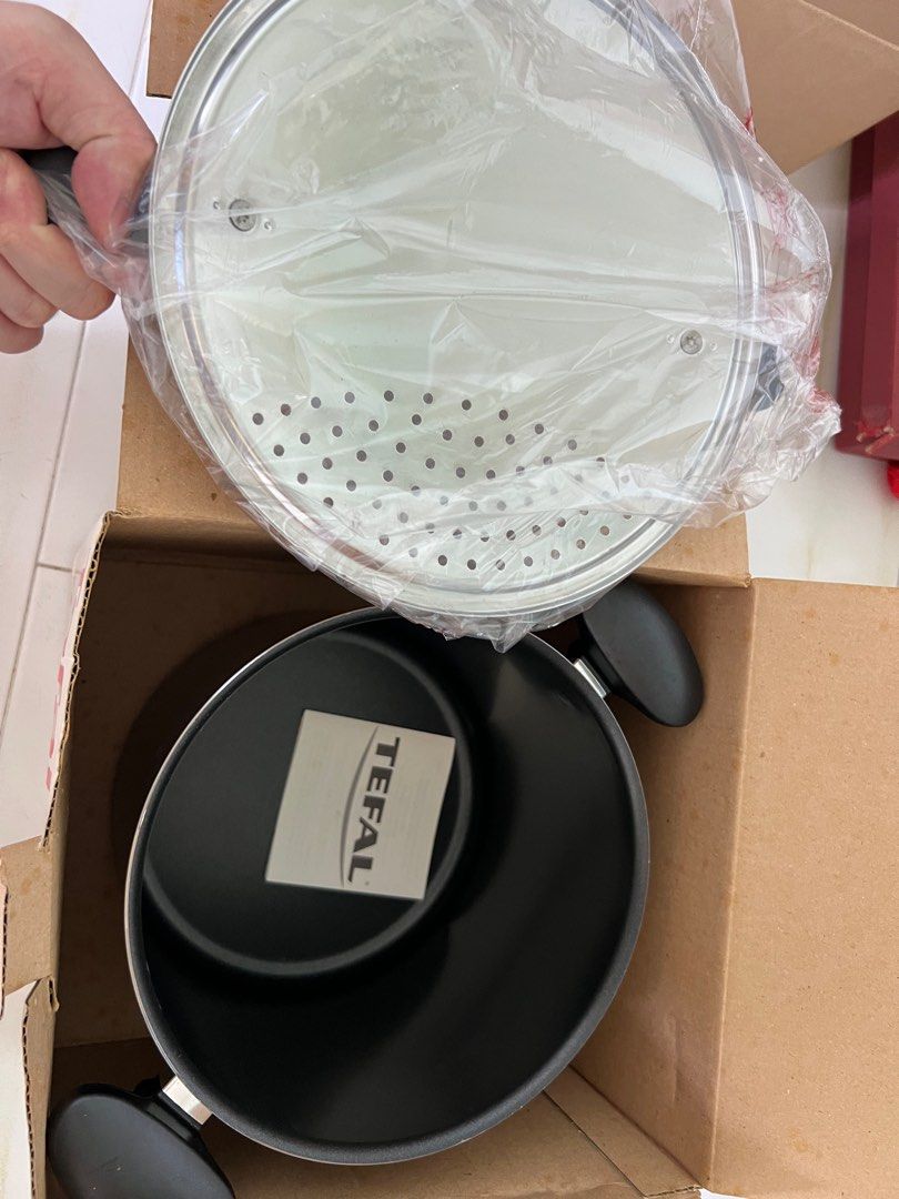 Tefal Non-stick pot with strainer lid, Furniture & Home Living ...