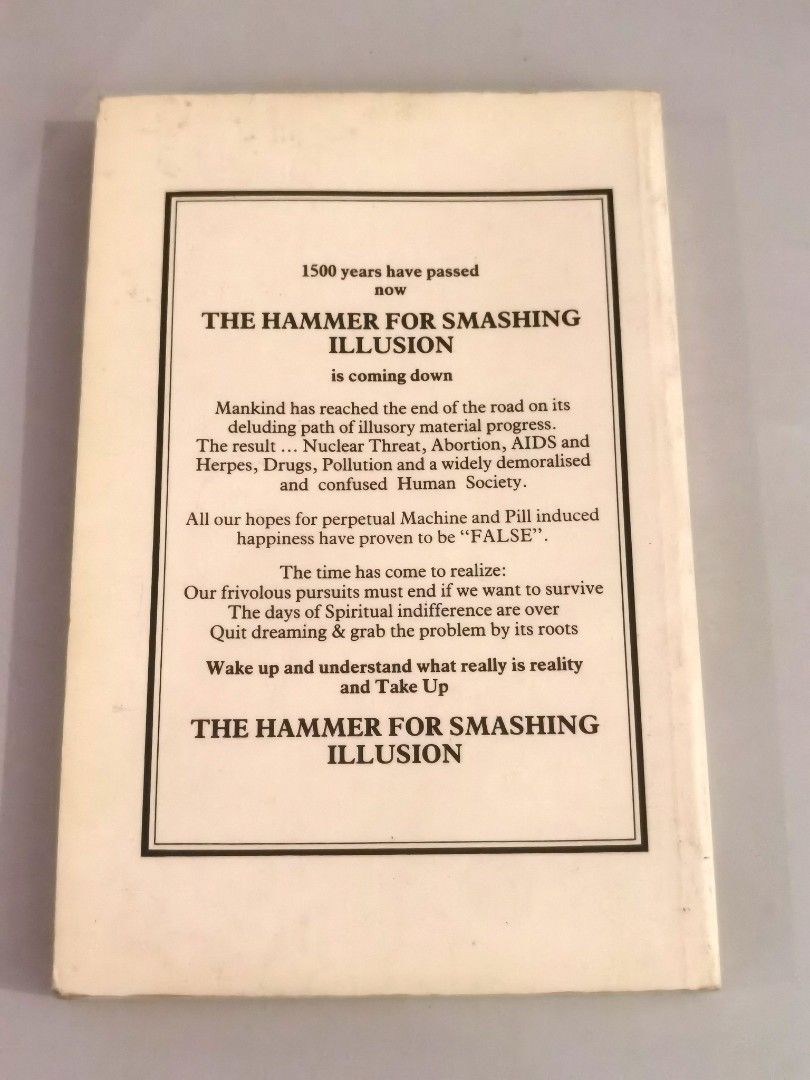 The Hammer For Smashing Illusion Book By Hansadutta Swami, Hobbies ...