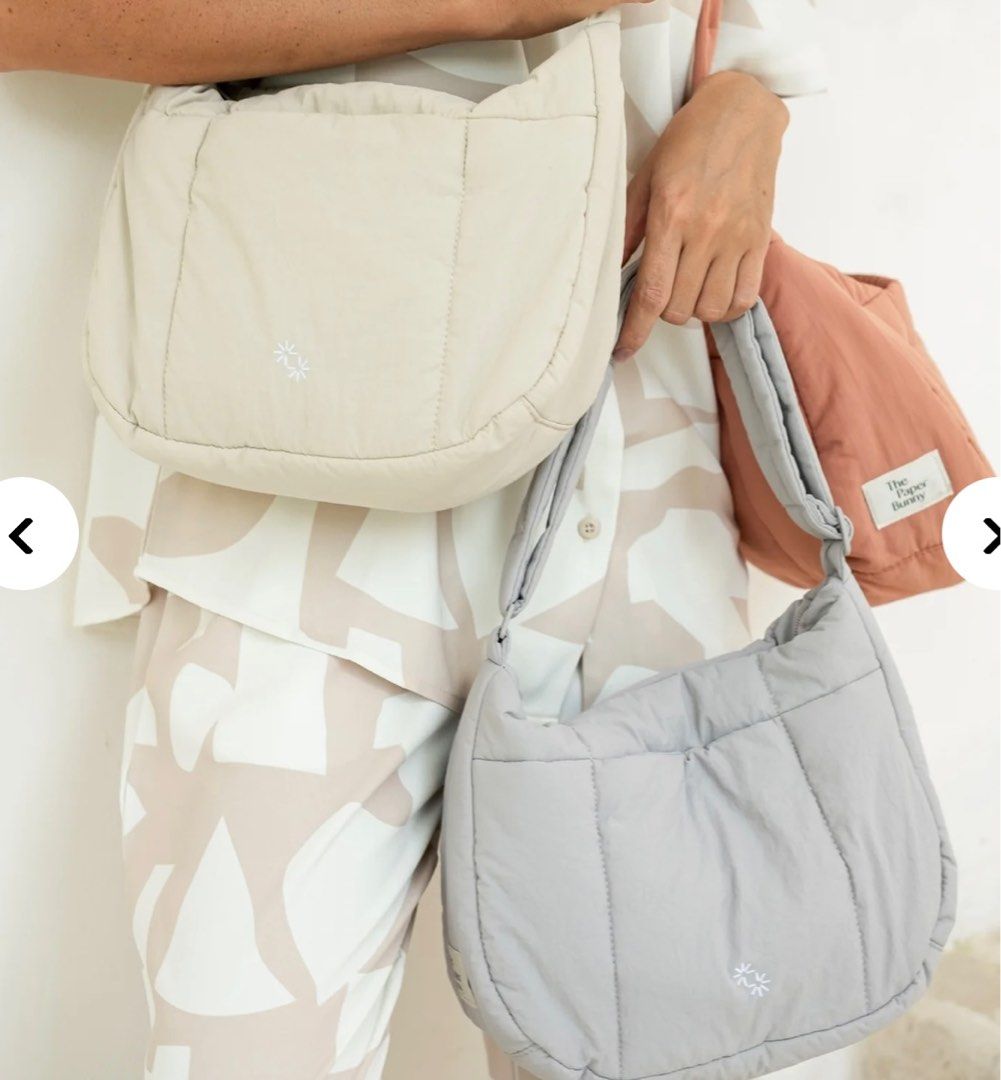 The Paper Bunny Puffer Swing Bag, Women's Fashion, Bags & Wallets ...