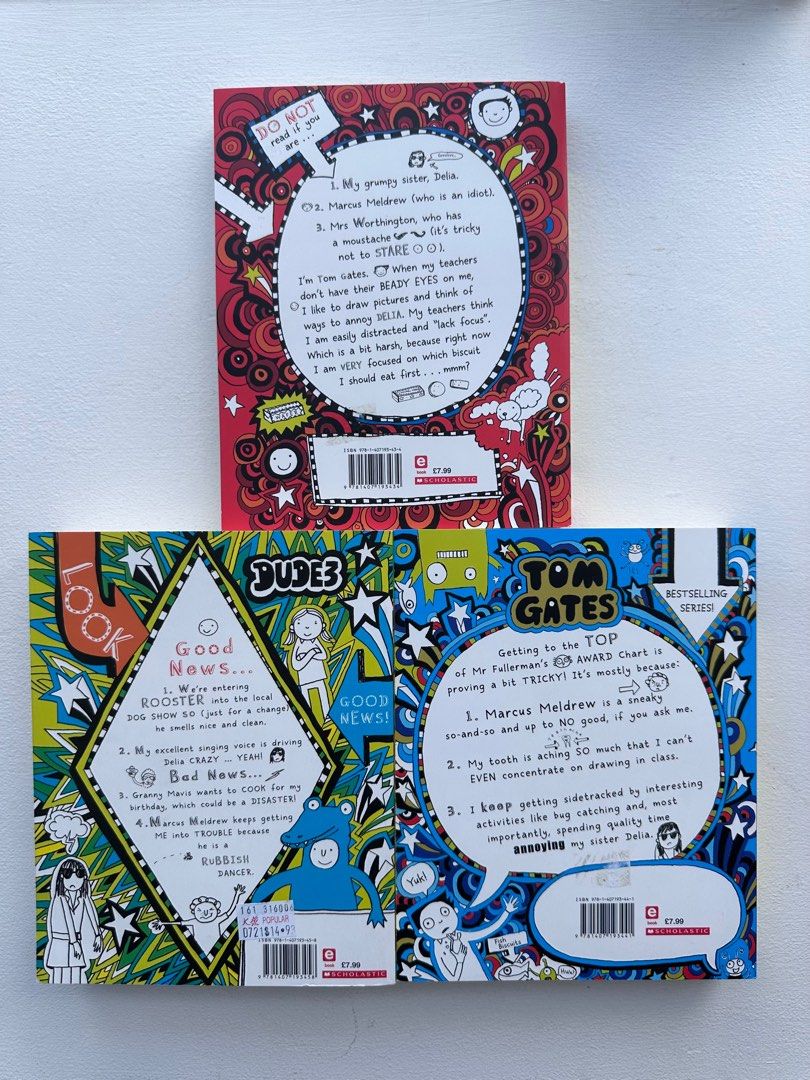 TOM GATES (x3), Hobbies & Toys, Books & Magazines, Children's Books on ...