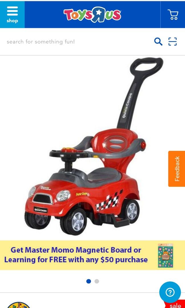 Toys r us red car ( price nego), Babies & Kids, Infant Playtime on ...