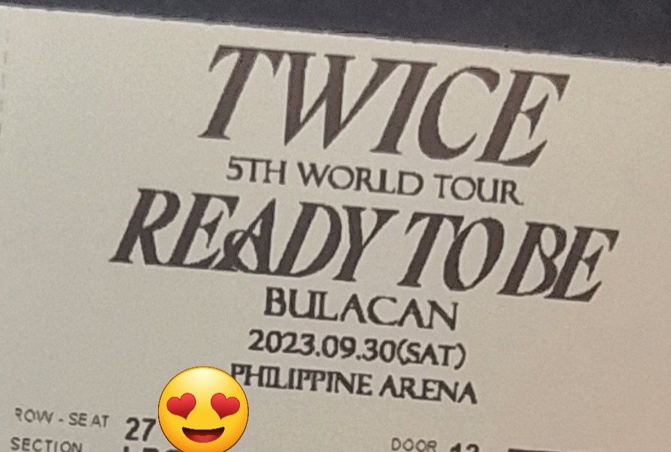 Twice rtb bulacan day 1 lba prem on Carousell Twice rtb bulacan day 1 lba prem on Carousell