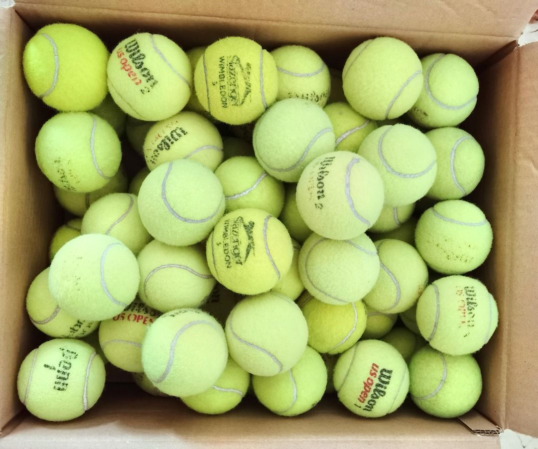 Used tennis balls...$10 for 30 balls, or $25 for all (about 100 balls ...