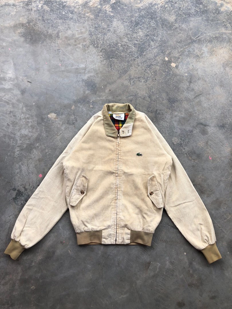 vintage 90s izod x lacoste corduroy harrington jacket, Men's Fashion, Coats, Jackets and ...