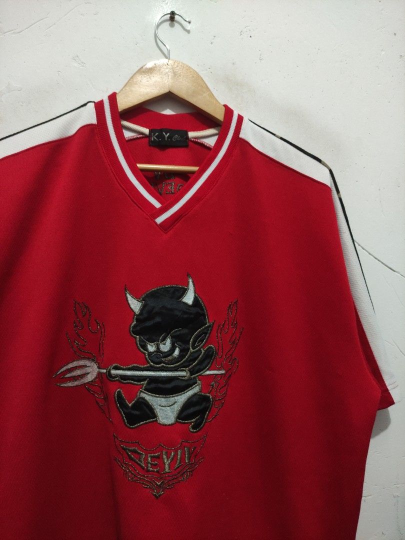 Vintage Devil Tee, Women's Fashion, Tops, Shirts on Carousell