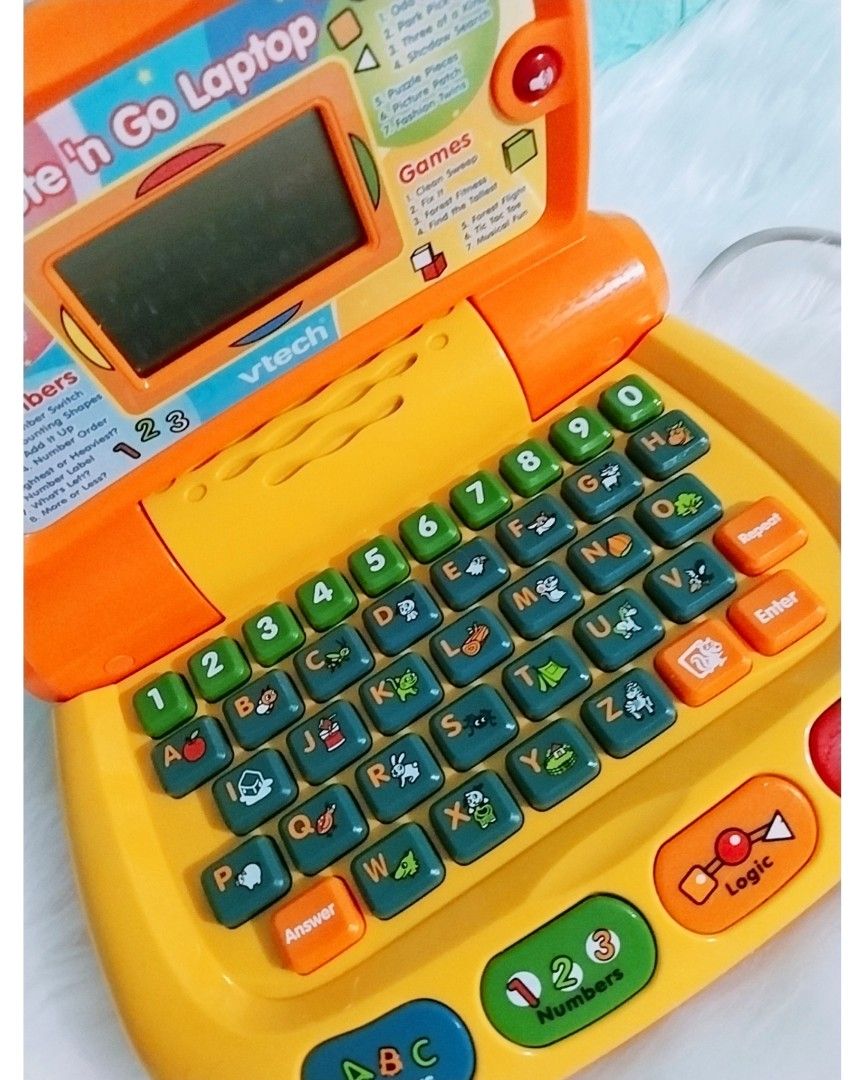 VTech Preschool Learning Tote and Go Laptop, Babies & Kids, Infant ...