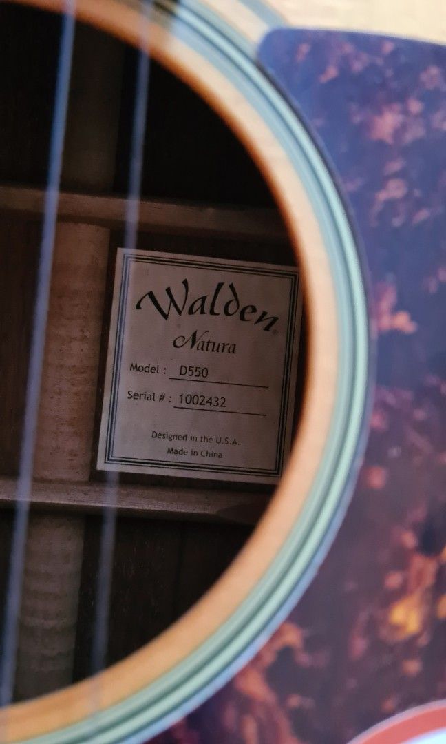 Walden Acoustic Guitar, Hobbies & Toys, Music & Media, Musical ...