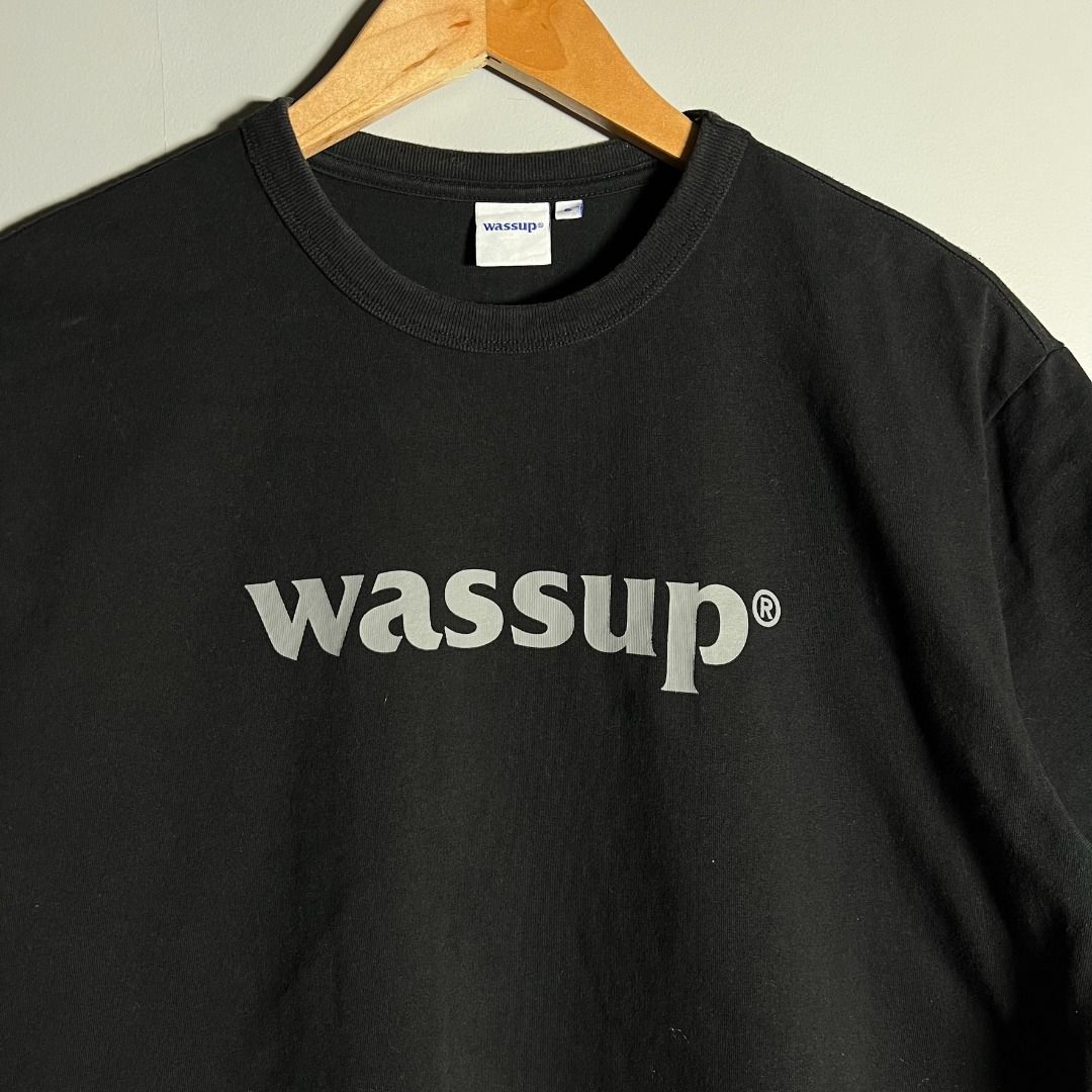Wassup Logo Tee Heavyweight T-Shirt, Men's Fashion, Tops & Sets ...