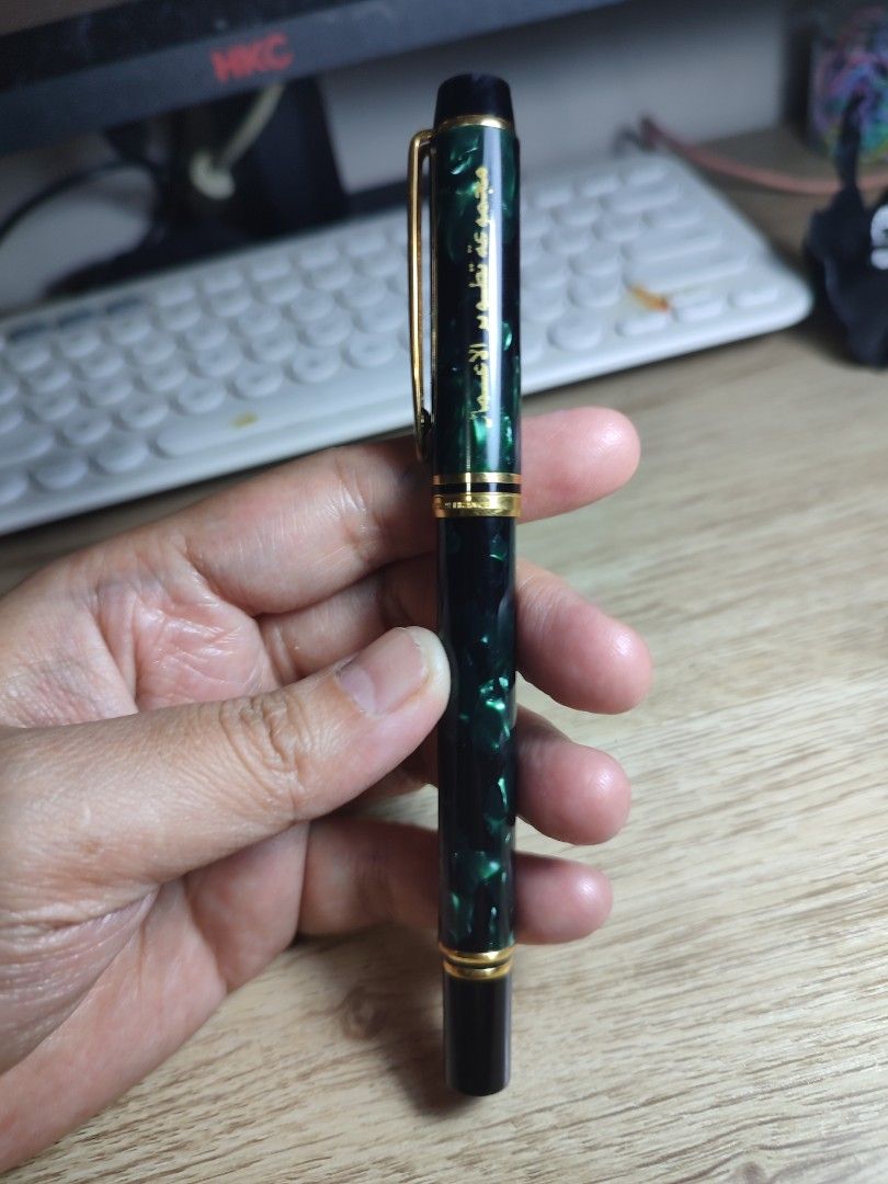 Waterman Laureat Green Marble Rollerball pen on Carousell
