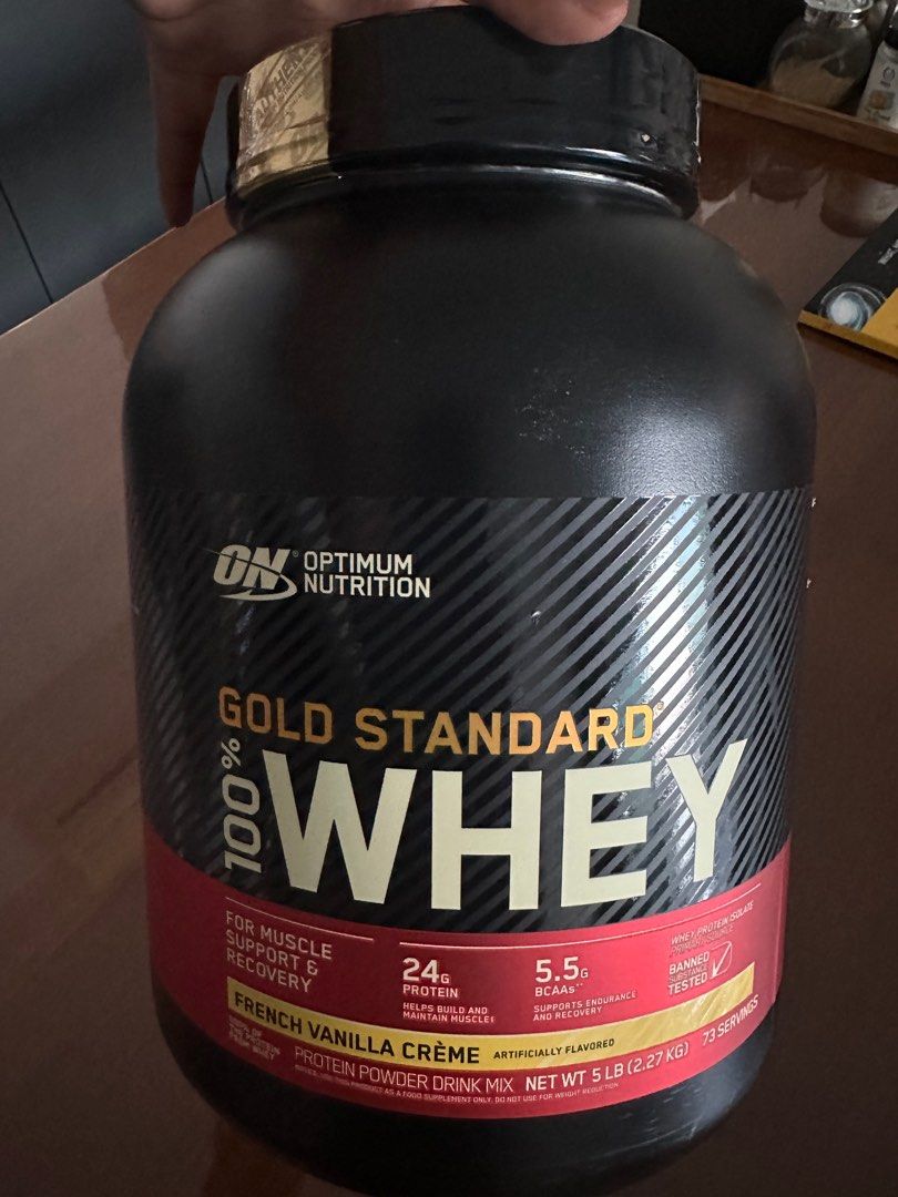 Whey Protein powder (French Vanilla) 2.27kg, Health & Nutrition, Health Supplements, Sports ...